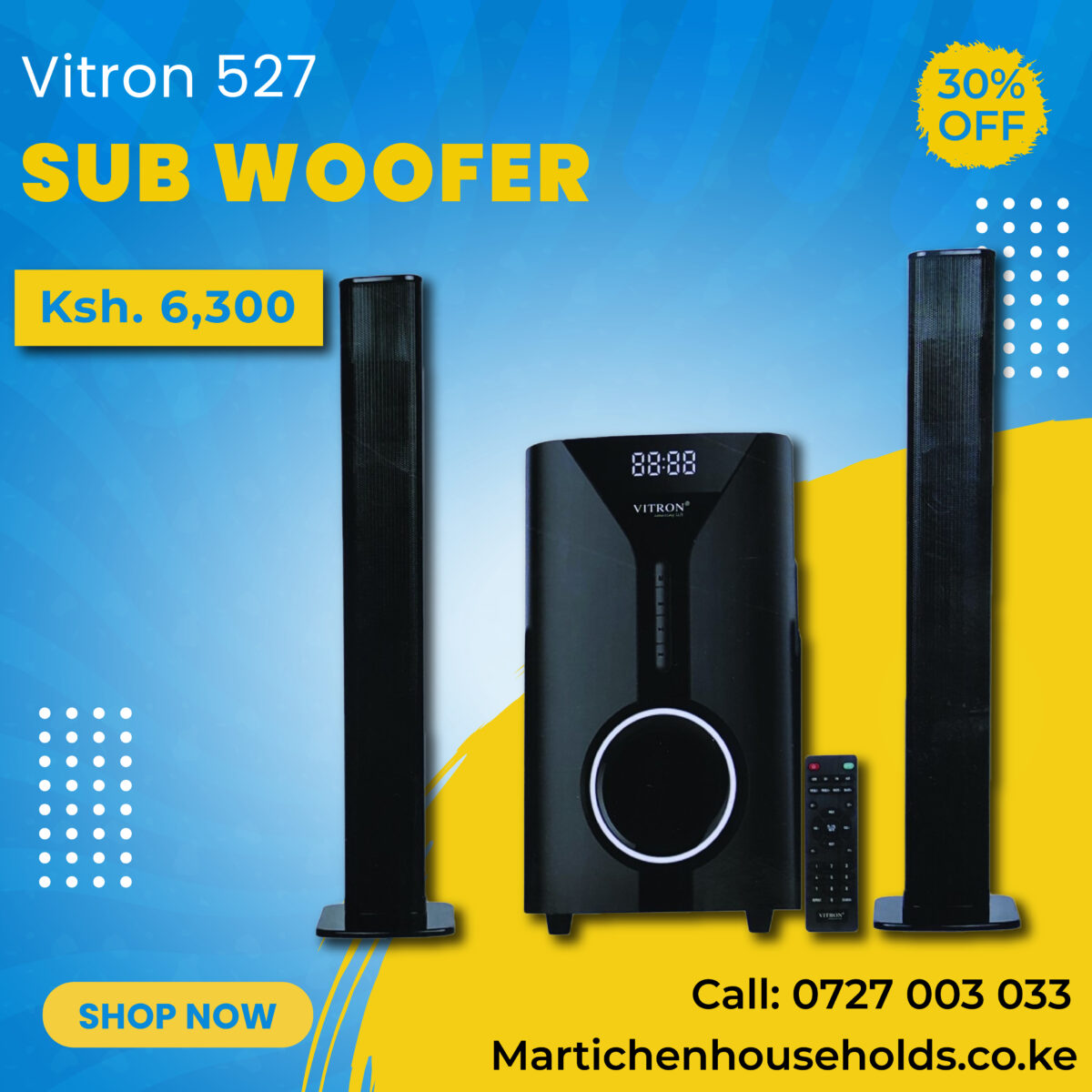 Vitron Sub-woofer VT-527 9000Watts – Martichenhouseholds