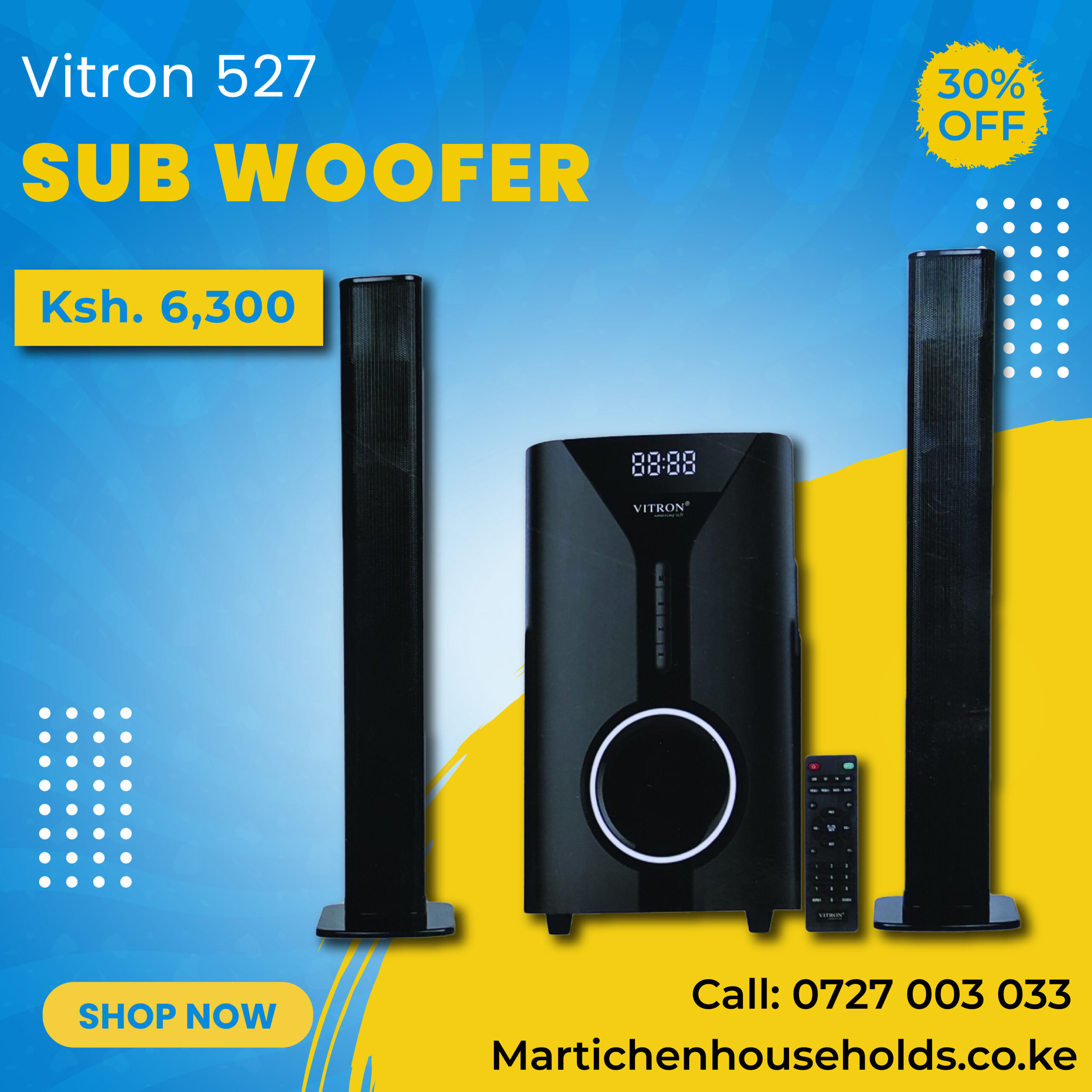 Vitron Sub-woofer VT-527 9000Watts – Martichenhouseholds